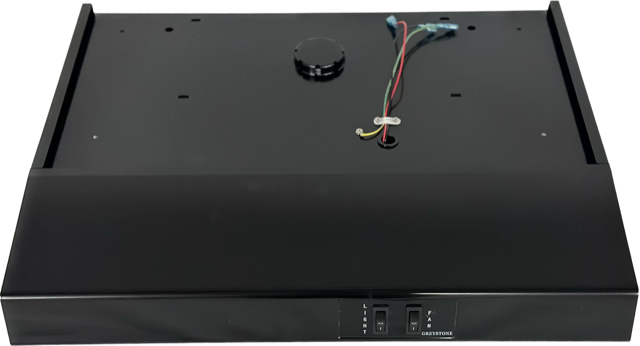 Greystone RV 22 1/8" Range Hood 12VOLT Black G22BRH-TK-VL Ventless Cam
