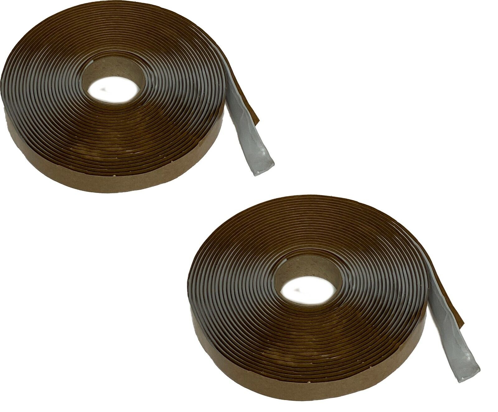 2 Rolls 30' Grey Putty Butyl Tape 1/8'' x 3/4'' RV Window Vent Camper