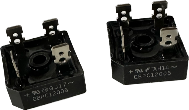 2 PACK. York Genuine Parts 4-Way Bridge Rectifier 12 AMP GBPC12005