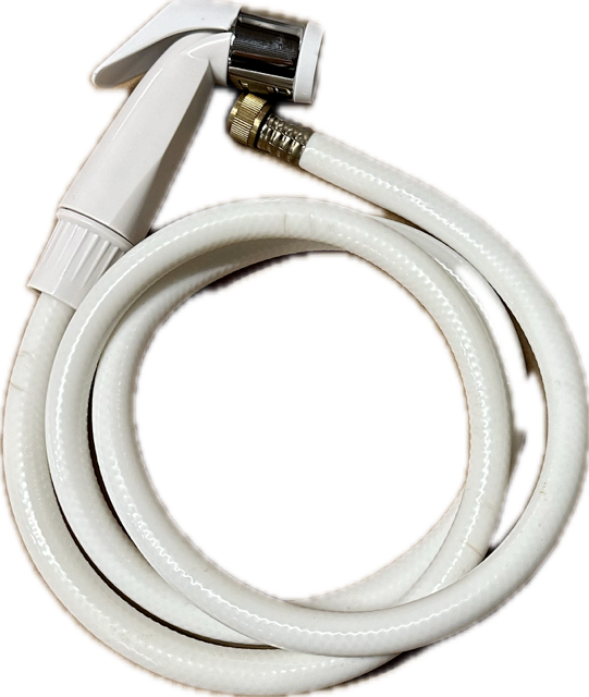 48" White Spray Hose W/ Sprayer NSF61-9 RV/Home/Trailer/Camper