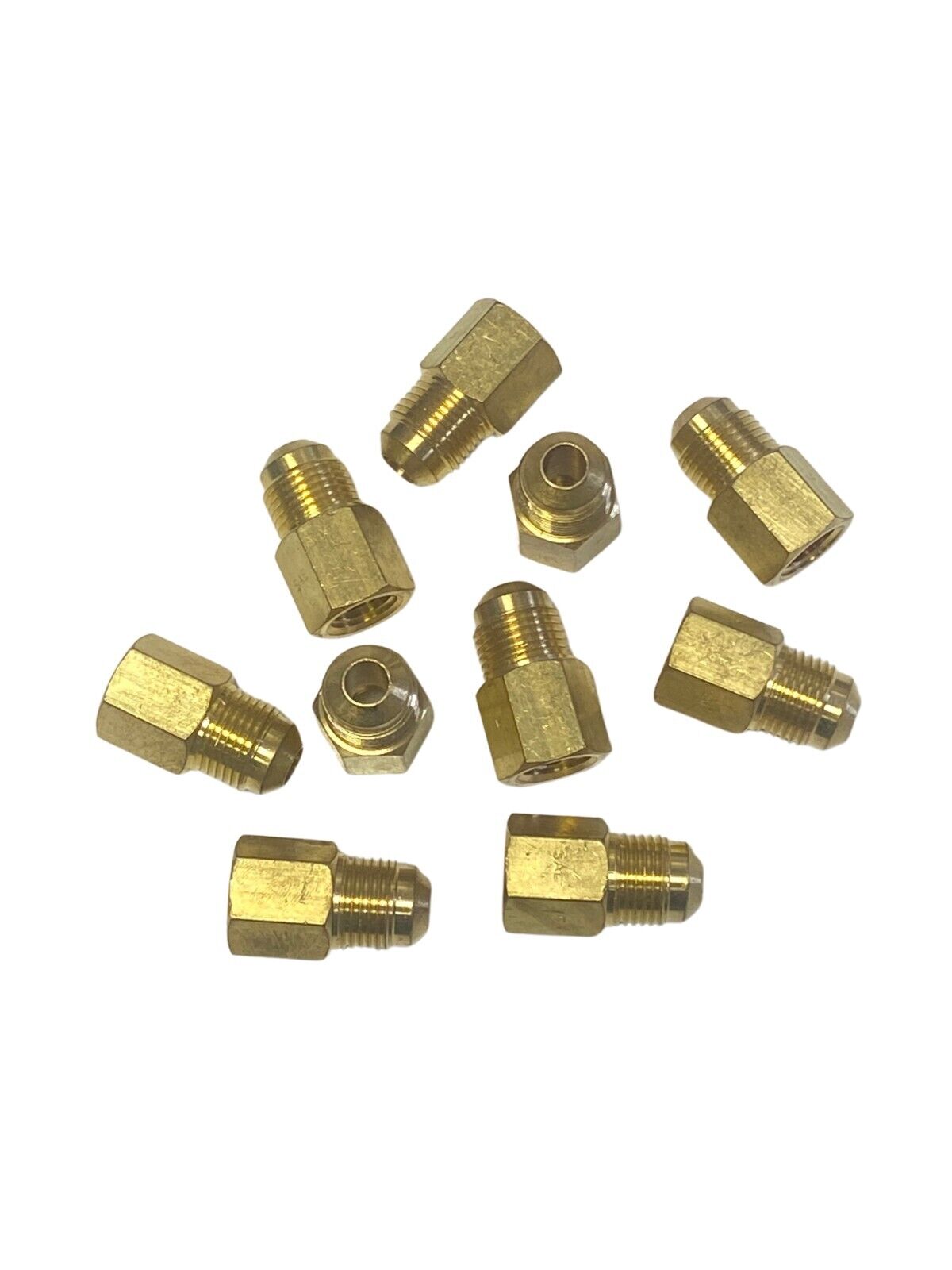 10 Pack Fairview 46-6B SAE Female Connector 1/2 TUBE OD X 1/4 FEMALE P
