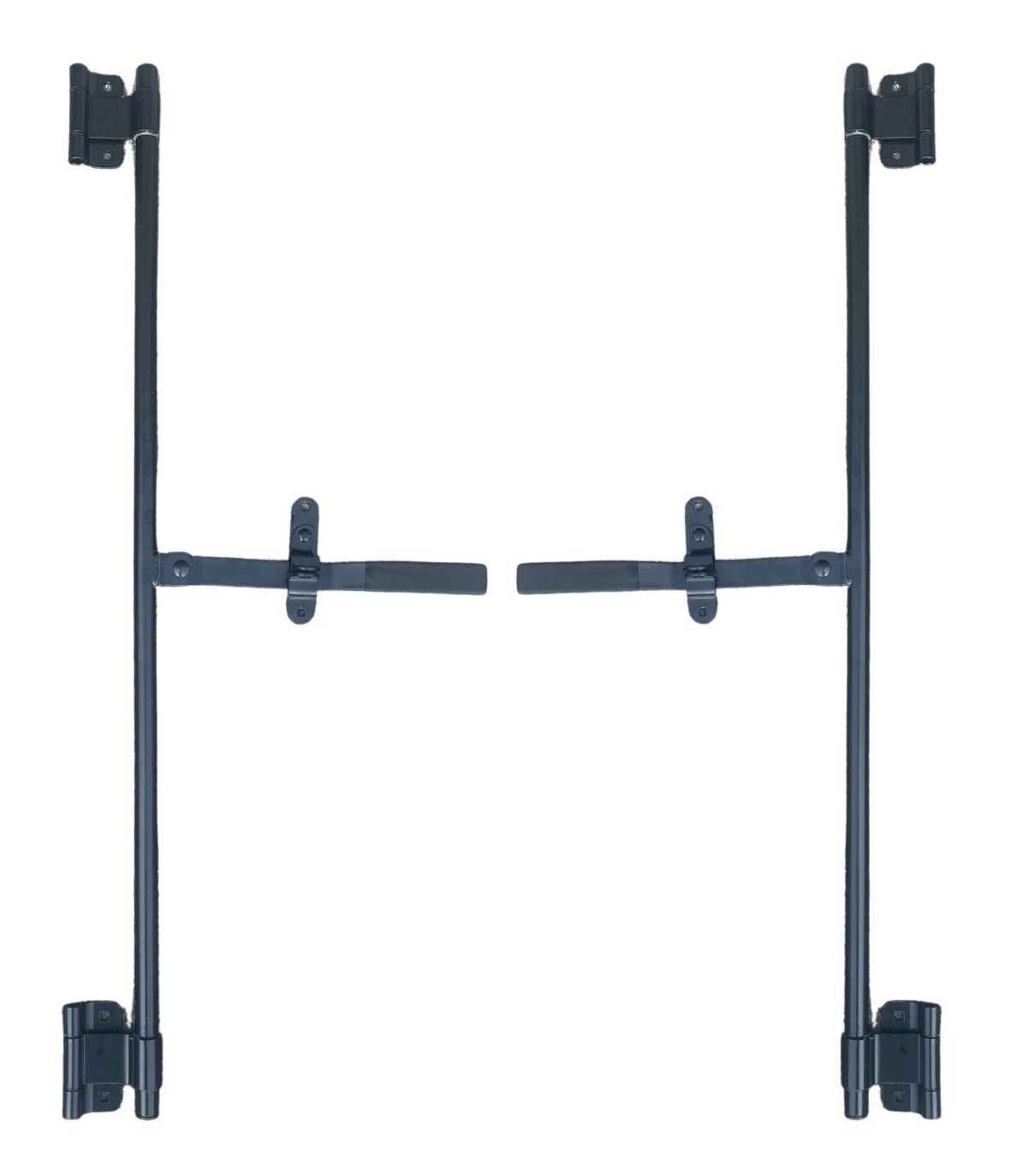 2 Pack 36" Steel Painted Black Cargo Trailer Swing Door Hinged Cam Bar