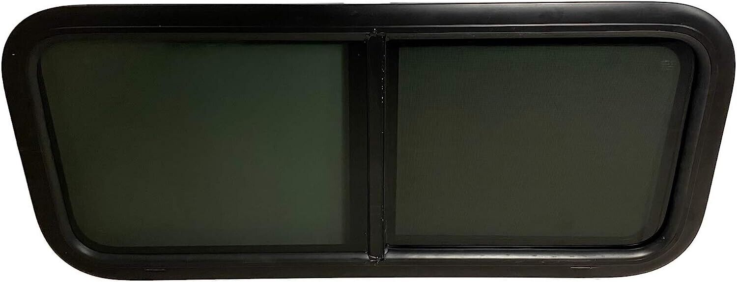 36" Width x 15" Height Horizontal Slider RV Window Cargo Trailer W/ Sc