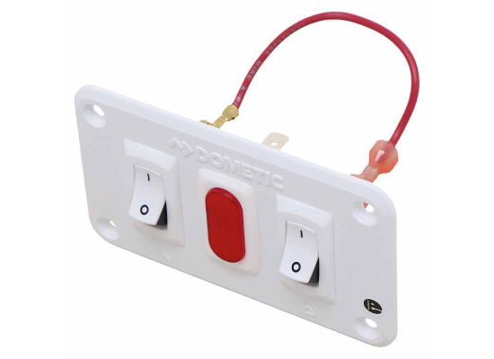 RV Atwood Dometic Water Heater White Dual 12V Switch Panel 91230 Gas