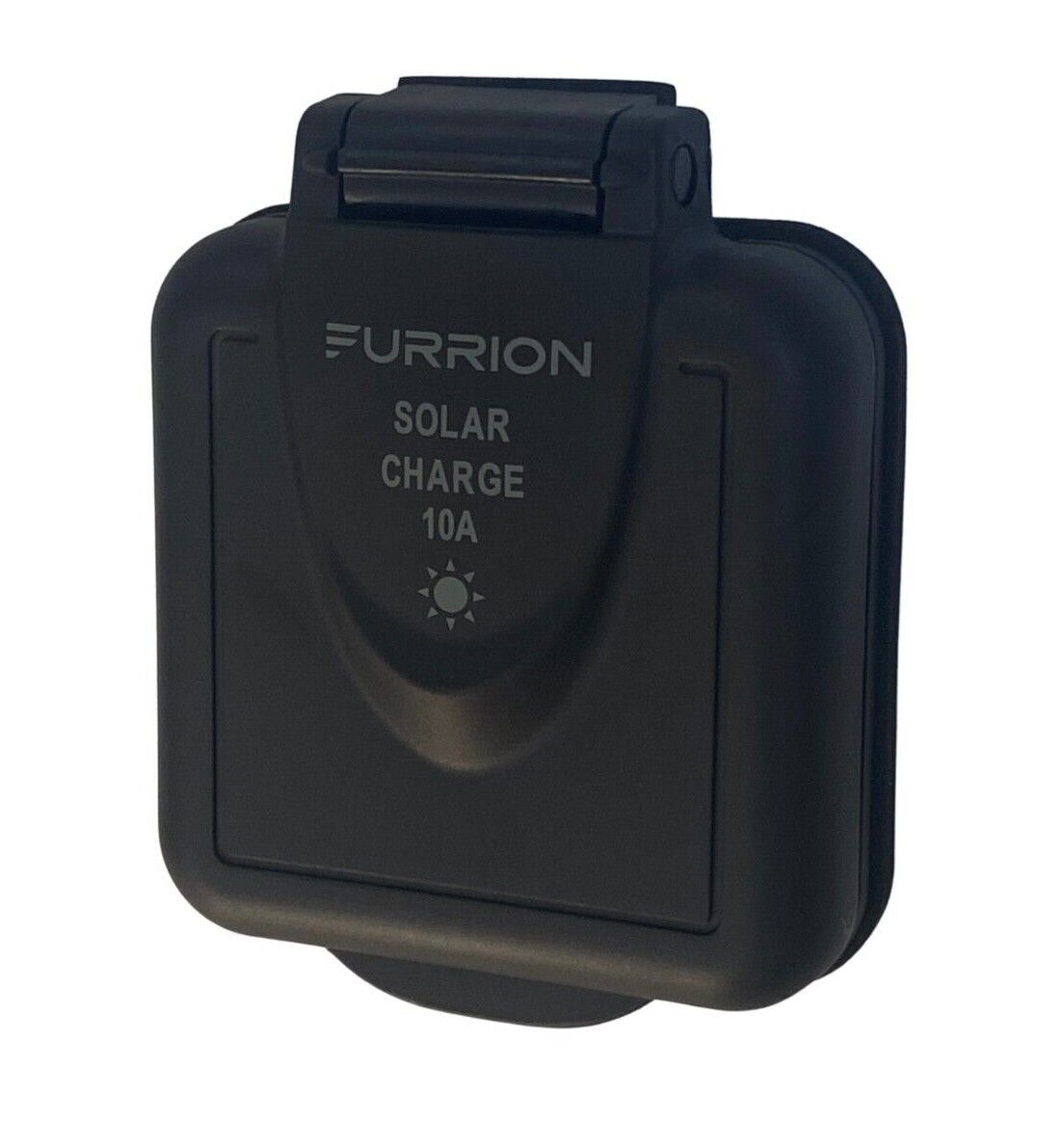 Furrion RV 10 Amp RV Solar Port Inlet Black Marine Grade Camper Exteri