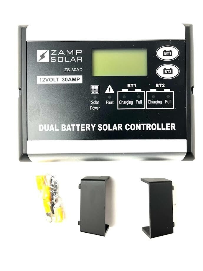 ZAMP SOLAR ZS-30AD 30 Amp Digital Dual Battery Solar Controller